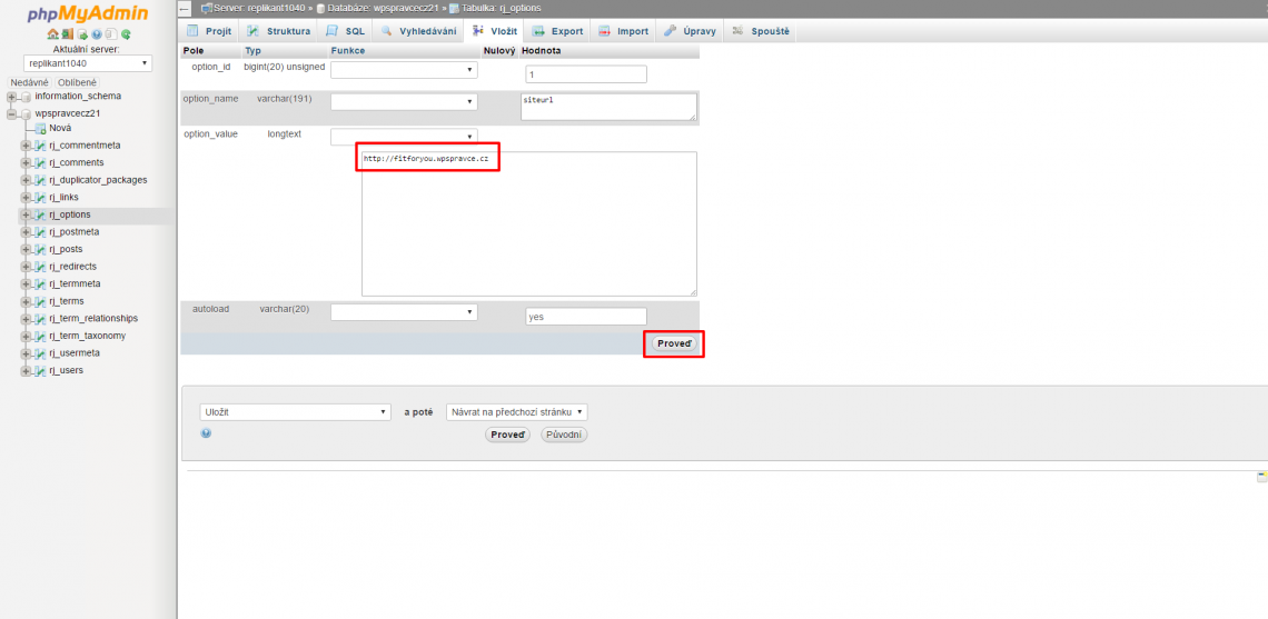 Jak ve WordPress opravit špatně zadanou URL instalace a úvodní stránky webu