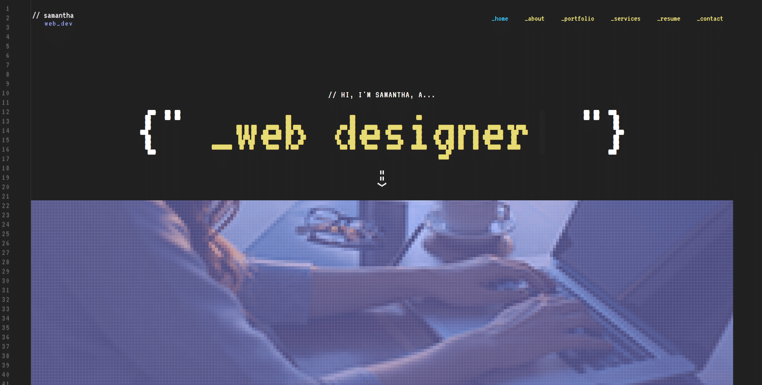 Web Developer Portfolio - WordPress šablona pro Elementor